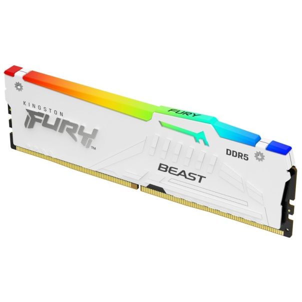 KINGSTON DIMM DDR5 32GB 6000MT/s KF560C36BWEA-32 FURY Beast RGB White EXPO