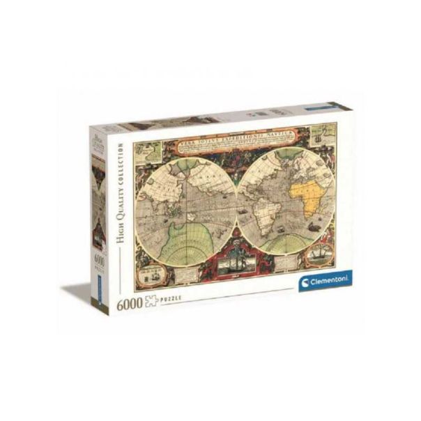 CLEMENTONI Puzzle HQC Antique Nautical Map - 6.000 delova
