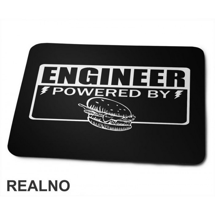 ENGINEER POWERED BY - SENDVIČ - GEEK - PODLOGA ZA MIŠ