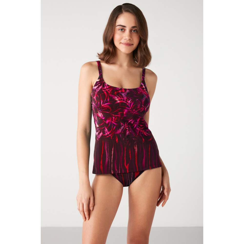 Valgu Leaf Pattern Tankini