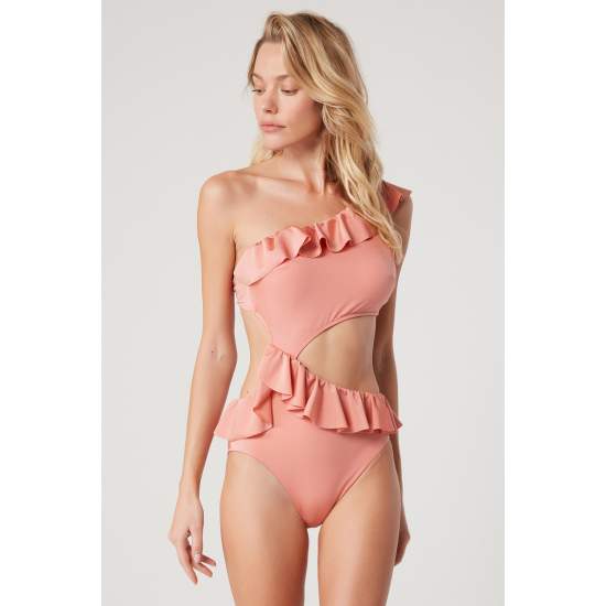 Anael Flywheel One Shoulder Swimsuit