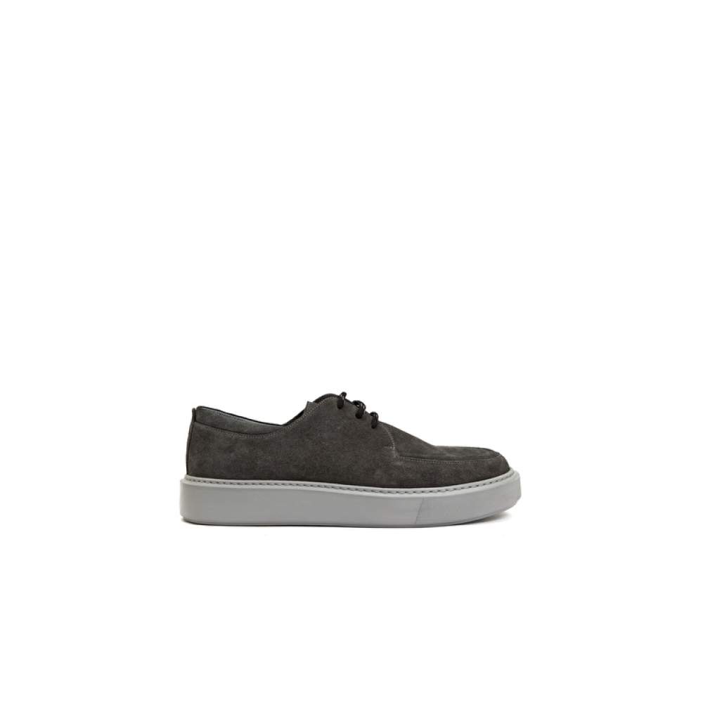 Gray Men's Leather Shoes