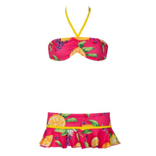 Grape Limon Kids Skirt Bikini Set
