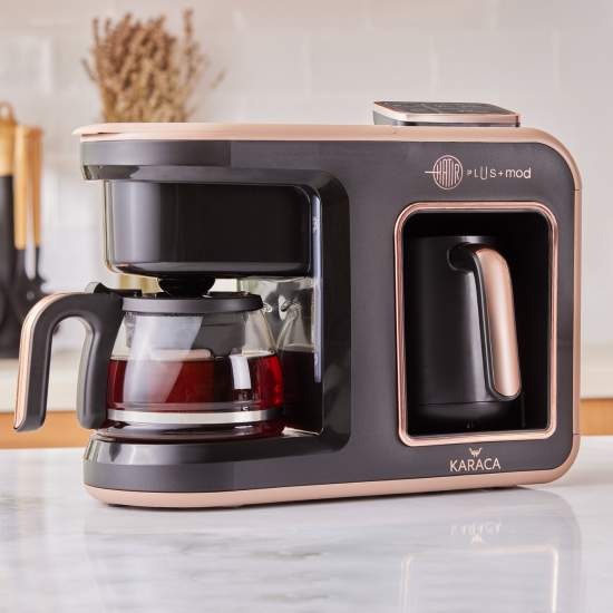 Karaca Hatır Plus Mod 5 in 1 Talking Coffee And Tea Maker Rosie Brown