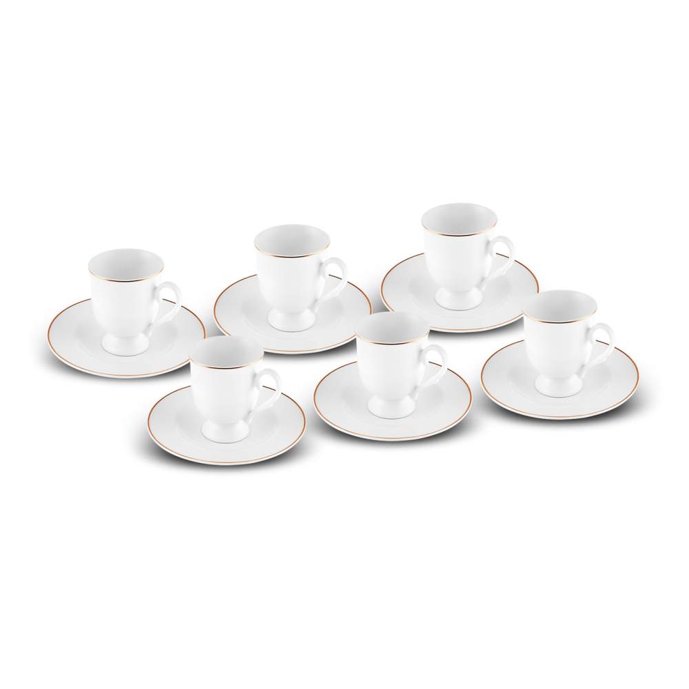 Karaca Alin Set of 6 Coffee Cups 85 ml