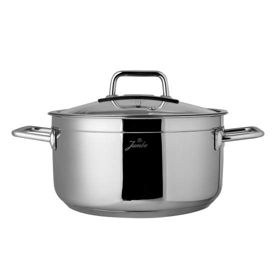 Jumbo Modena Stainless Steel Deep Pot 22 cm