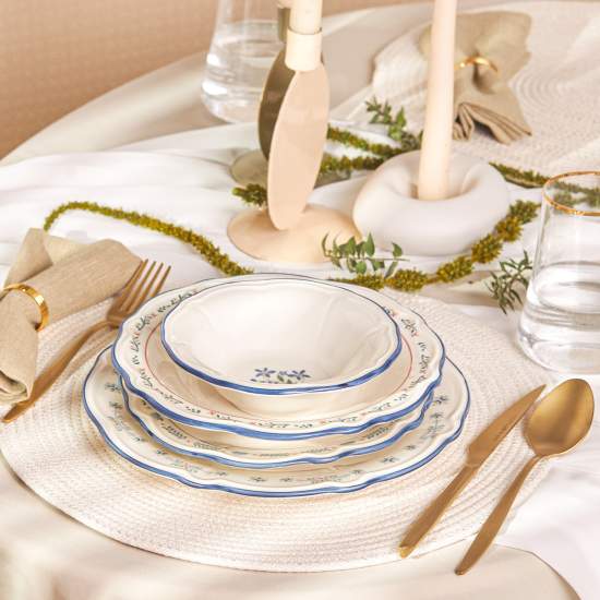 Emsan Farina 24-Piece Dinnerware Set for 6 Persons