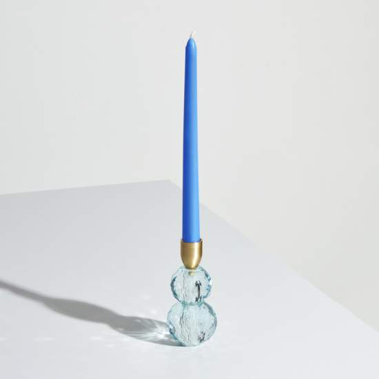 Karaca Home Vicki Candlestick Glass 6x13 cm Blue