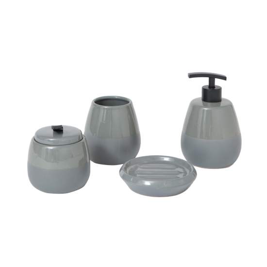 Karaca Home Gray 4 Pcs Bathroom Set