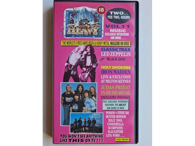 Hard `N` Heavy Volume 11 Led Zeppelin Iron Maiden VHS