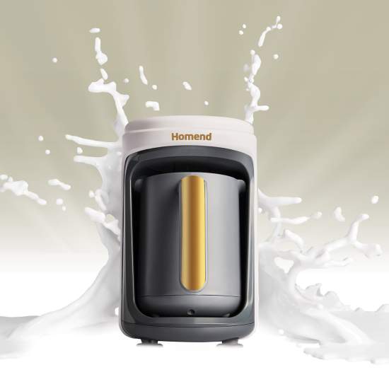 Homend Pottoman Milk in 1870H Turkish Coffee Machine with Milk Cream Gold