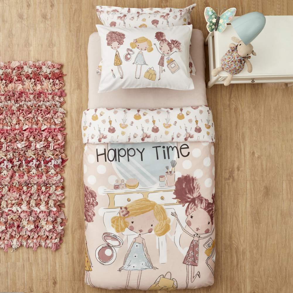 Karaca Home Young Happy Time 100% Cotton Single Duvet Cover Set