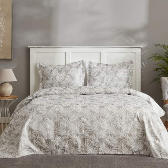 Karaca Home Plant Single Bedspread Gray