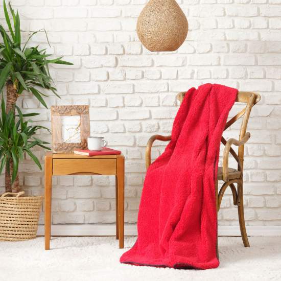 Karaca Home Faye Red Tv Blanket 115x160 cm