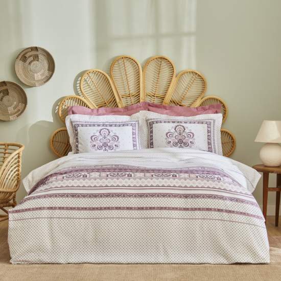 Karaca Home Efren 100% Cotton Double Pique Set Plum