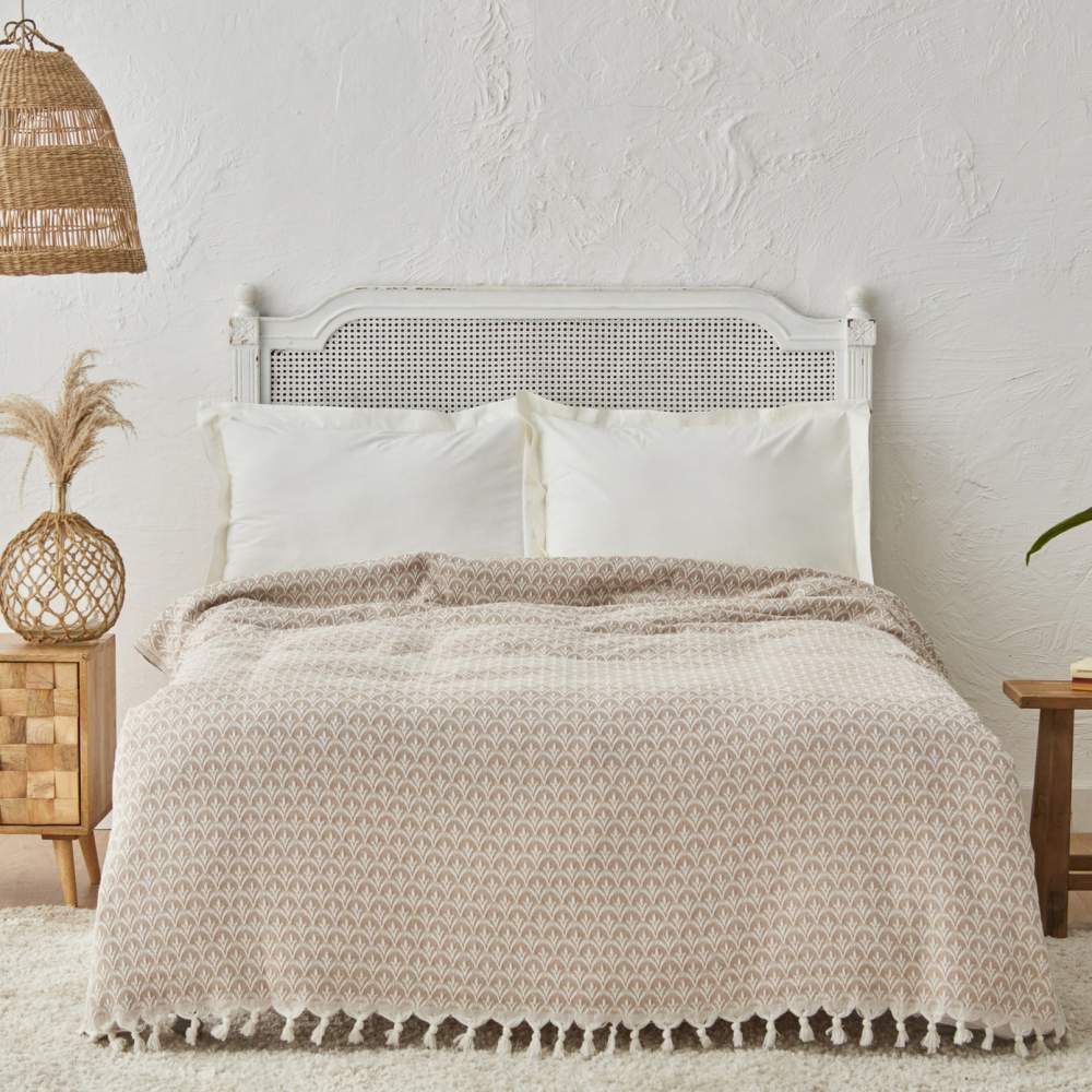 Karaca Home Cordoba Single Pique 160x230 Beige