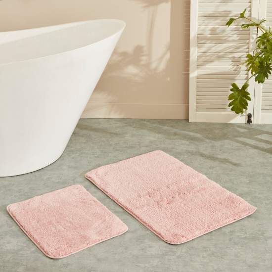 Karaca Home Connel Mat Set 50x80 cm + 50x40 cm Powder