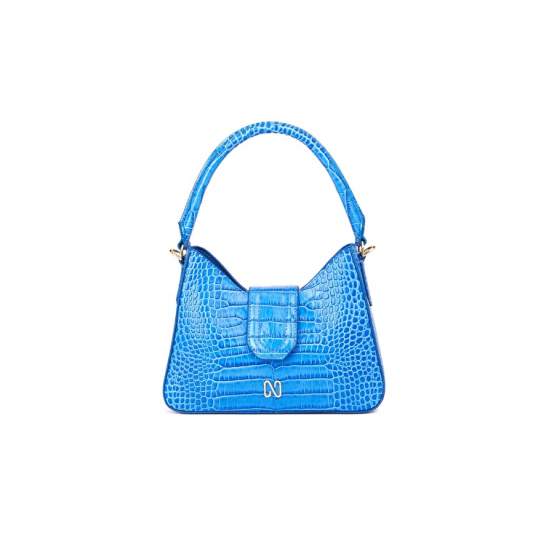 Blue Crocodile Women's Leather Bag