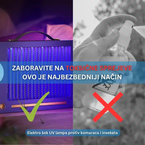 Elektro šok UV lampa protiv komaraca i insekata