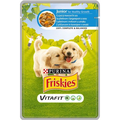 Friskies Junior Piletina i Šargarepa u sosu 100g