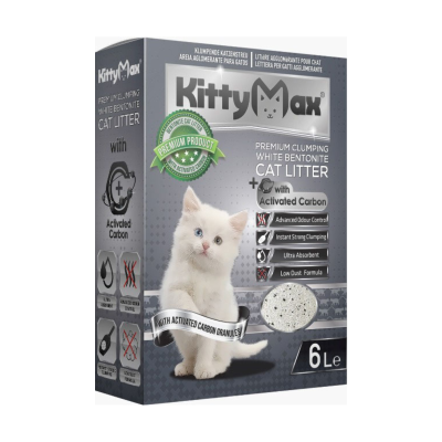 Kitty Max posip za mačke 6l - Carbon