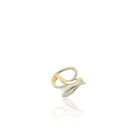 Silver Gold Women's Ring