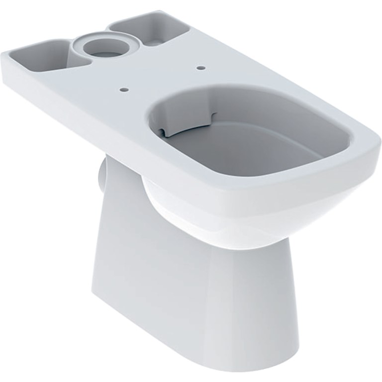 Geberit Selnova Square podna WC šolja za monoblok, horizontalni ili vertikalni odvod, Rimfree, 68 cm, BK