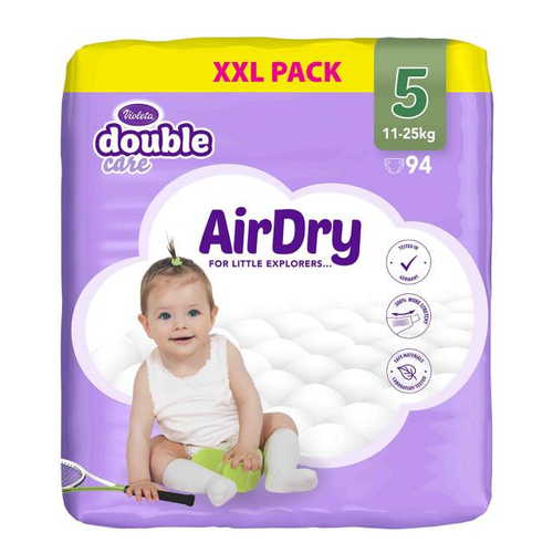 Violeta Pelene Double Care Air Dry Junior 5 11-25kg, 94 kom