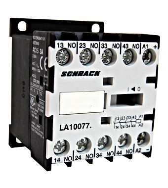 Pomoćni kontaktor 10A(AC1)/4NO+0/špulna 400VAC
Nazivna struja 3A, Napon špulne AC 400V