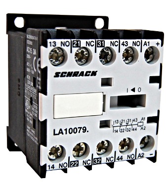 Pomoćni kontaktor 10A(AC1)/2NO+2NC/špulna 24VAC
Nazivna struja 3A, Napon špulne AC 24V