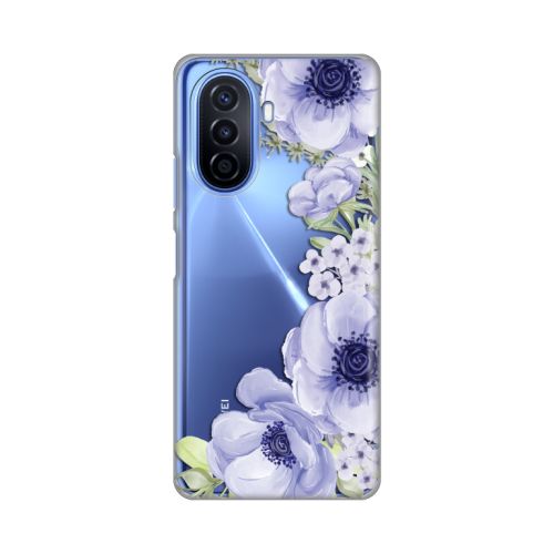 Silikonska futrola - maska print Skin za Huawei Nova Y70/Nova Y70 Plus Blue Roses