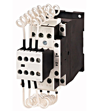 Kondenzatorski kontaktor 20 kVAr, 1 NO + 1 NC, 230VAC
Veličina 1