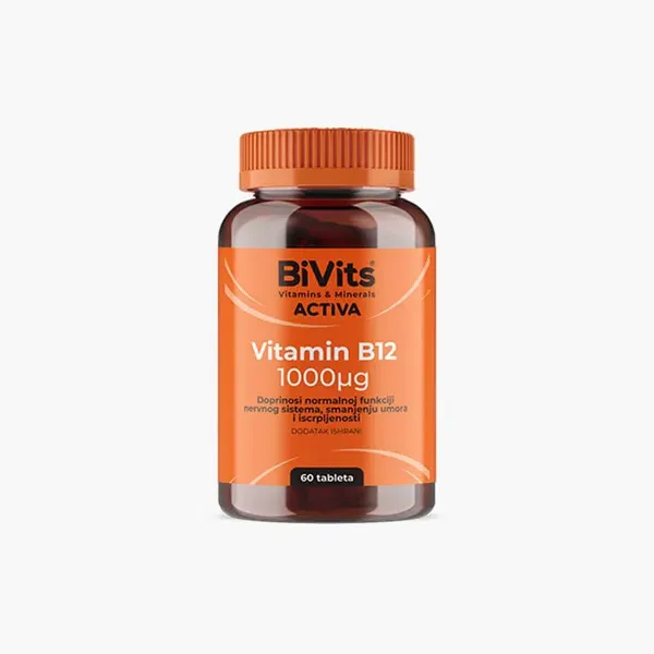 Bivits Activa Vitamin B12 1000mcg 60 tableta