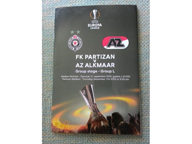 Program utakmice FK Partizan Az Alkmaar