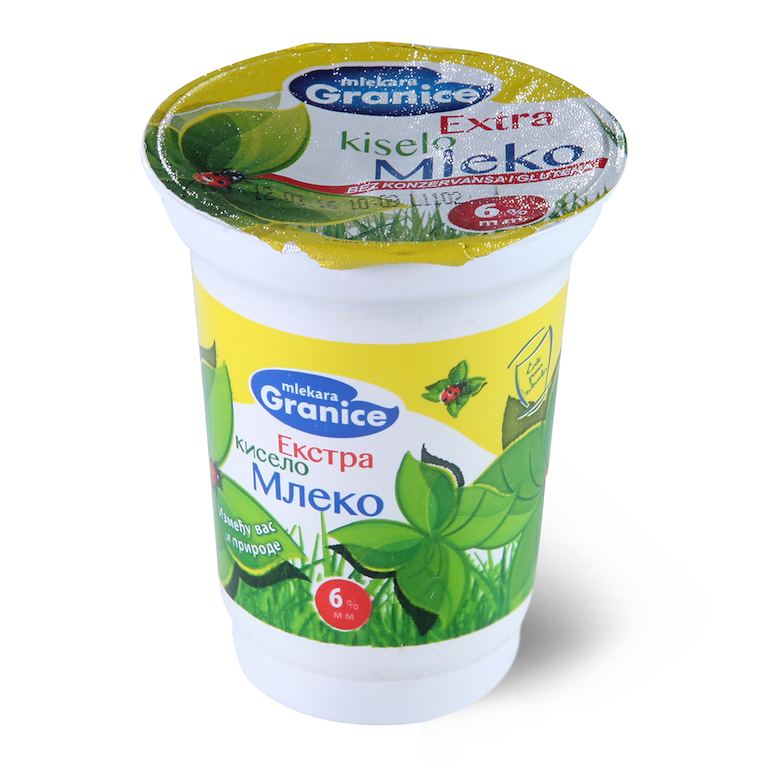 Extra kiselo mleko 6%mm casa Granice180g