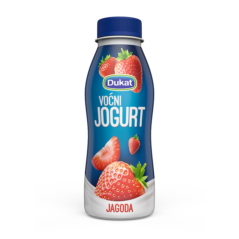 Dukat vocni jogurt jagoda 330g