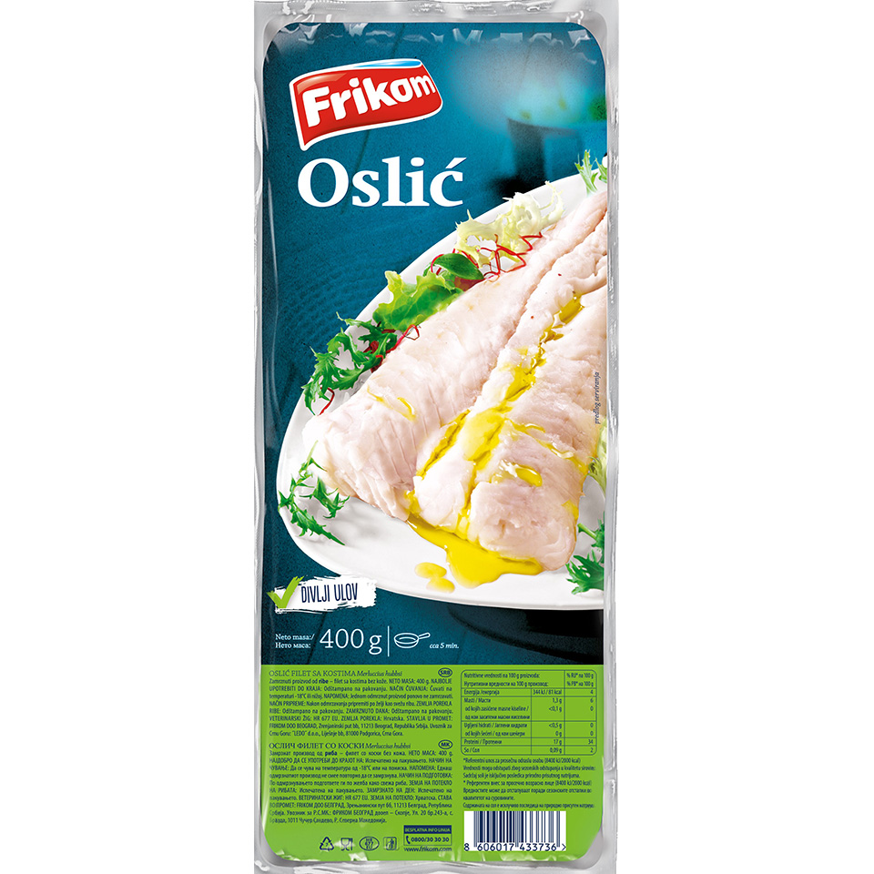 Smrz.oslic filet 400g Frikom