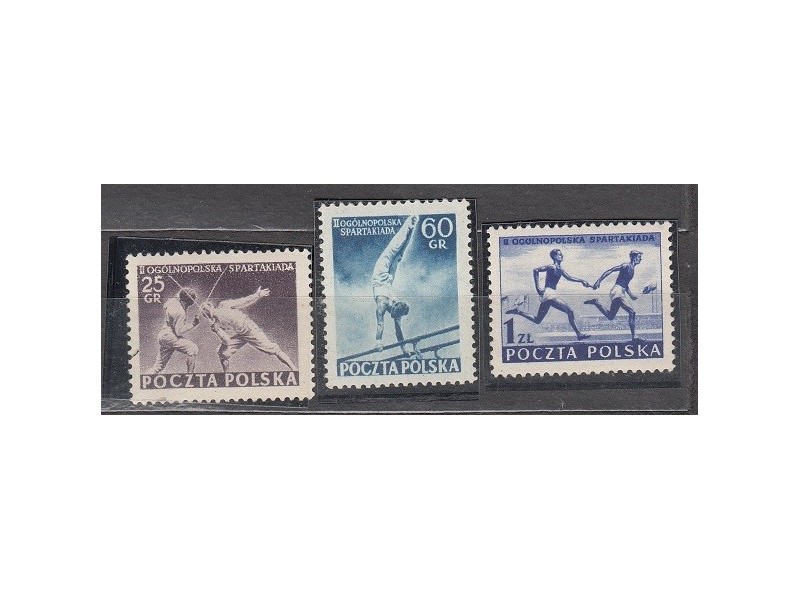 (rad102) poljska cista serija 1954 god sport