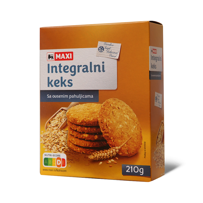 Integr.keks ovsene pahuljice Maxi 210g