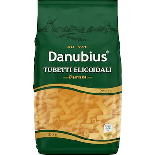 Testenina Tubetti Danubius 400g