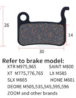 Disk plocice za Shimano M975 M775 M665 M505