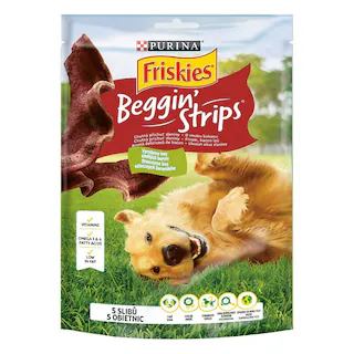 Posl.za pse Beggin' strips Friskies120g