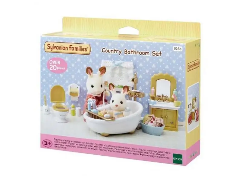 SYLVANIAN COUNTRY BATHROOM SET