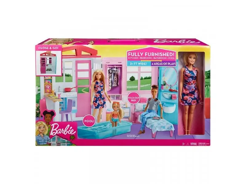 BARBIE CLOSE & GO SKLOPIVA KUĆA 34487