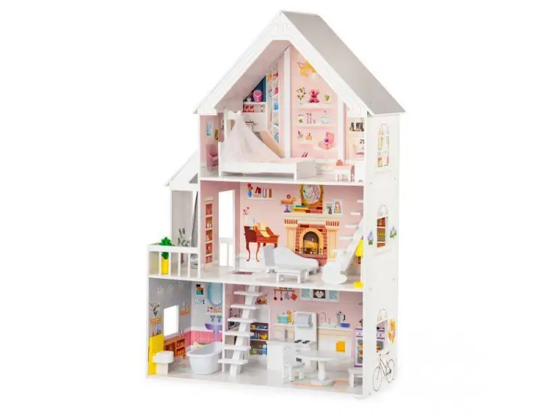 ECO TOYS DRVENA KUĆICA ZA LUTKE XXL FOR DOLLS RESIDENCE