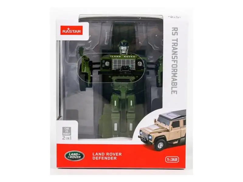 RASTAR AUTO LAND ROVER DEFENDER TRANSFORMABLE 1/32