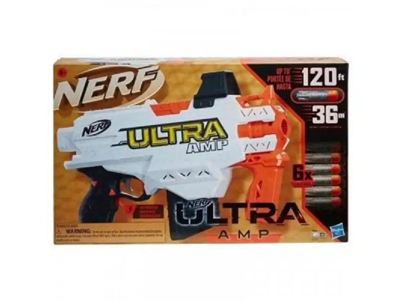 NERF PIŠTOLJ ULTRA AMP+6 SUNDJERASTIH STRELICA