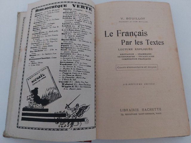 Antikvarna knjiga na francuskom