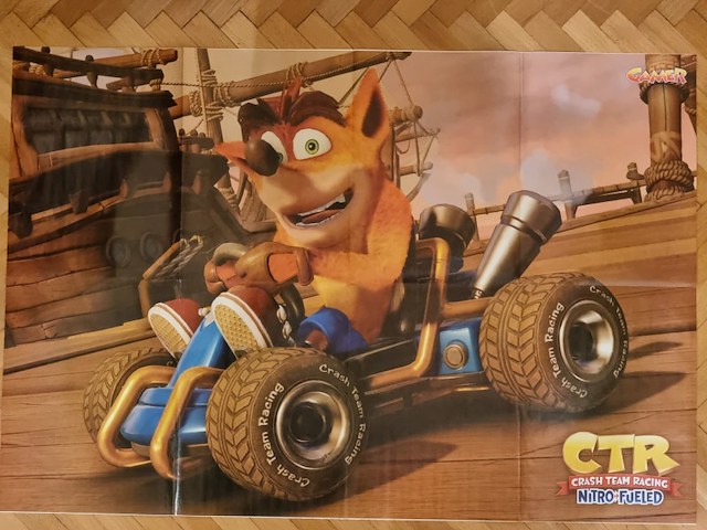 Poster Crush Team Racing Nitro Fueled - (LG)