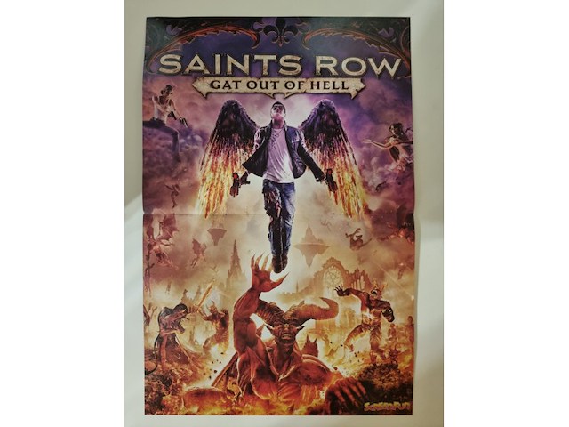 Poster Saints Raw Gat Out of Hell - (SM)